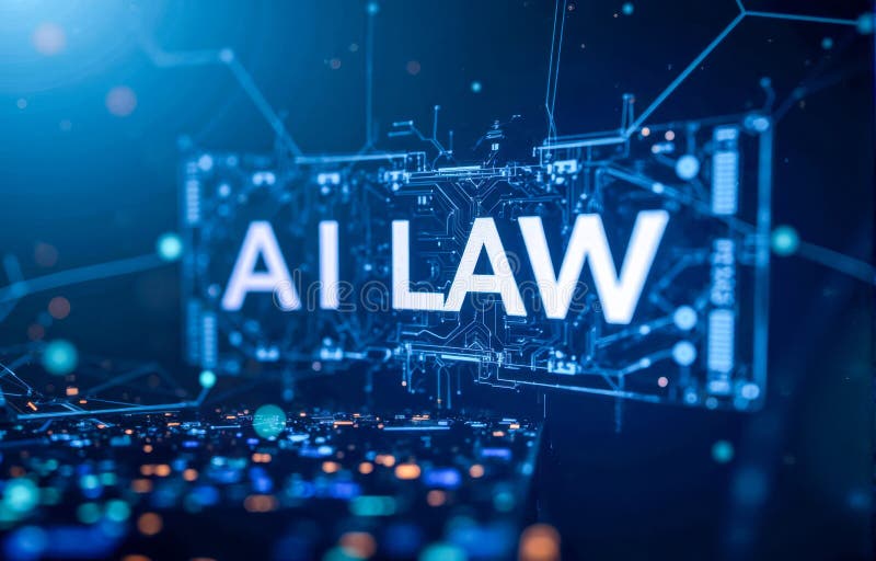 AI Regulations Technology Concept with Neural Networks Digital ...