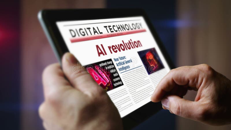 AI Revolution and Artificial Intelligence Technology Newspaper on ...