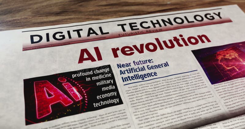 AI Revolution and Artificial Intelligence Technology Newspaper on ...
