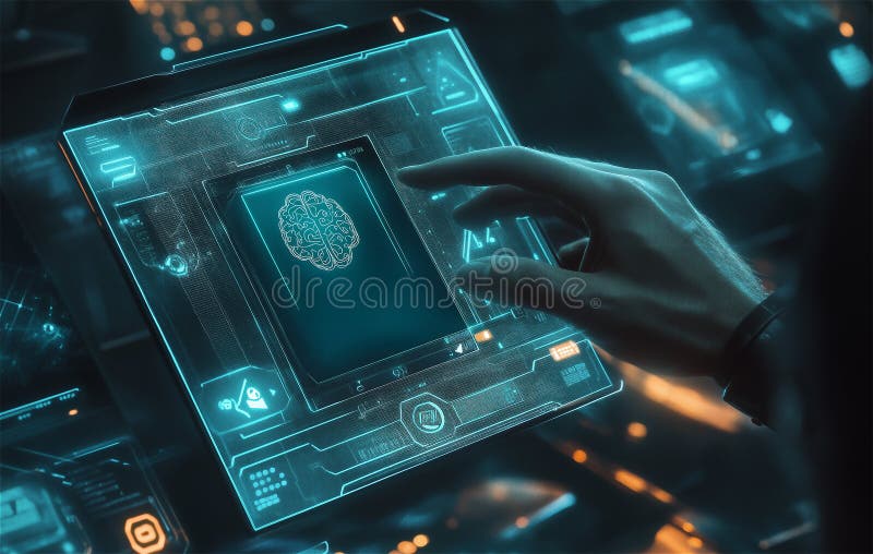 AI Revolution Unveiled: the Future of Technology Stock Illustration ...