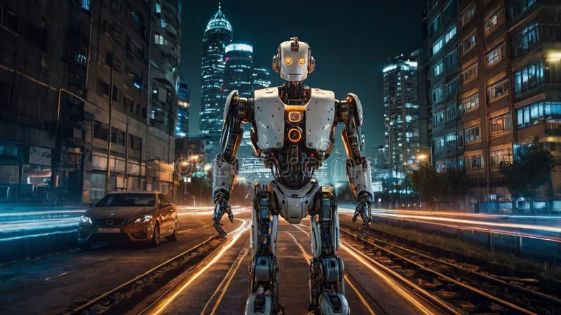 AI Robo Revolution - AI Generated Digital Art Stock Photo - Image of ...