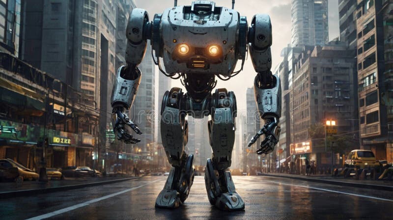 AI Robo Revolution - AI Generated Digital Art Stock Image - Image of ...