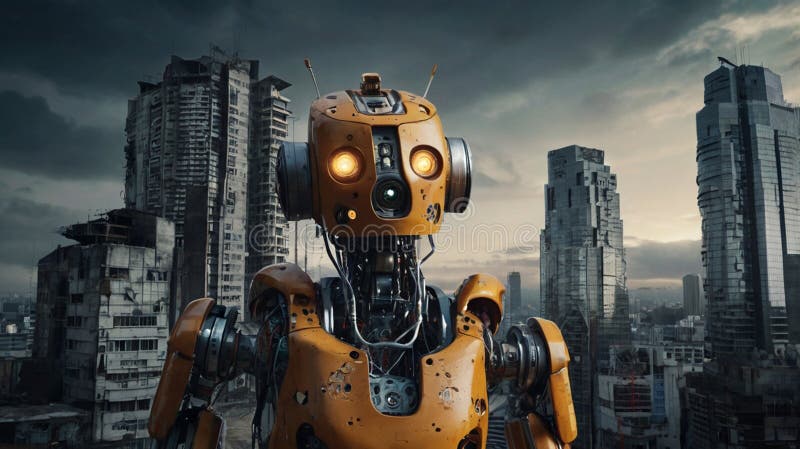 AI Robo Revolution - AI Generated Digital Art Stock Illustration ...