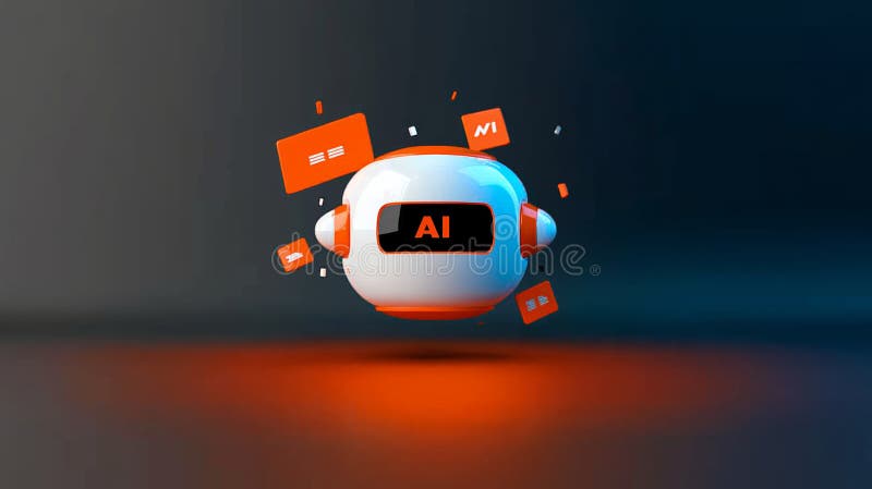 AI Robot with Antennas and Plants in a Futuristic, Tech-meets-nature ...