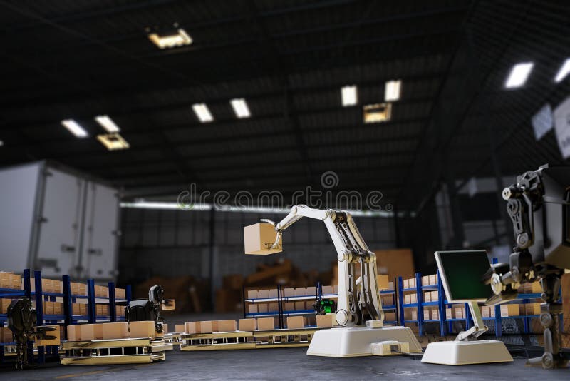 AI Robot Arm Object for Manufacturing Industry Technology Product ...