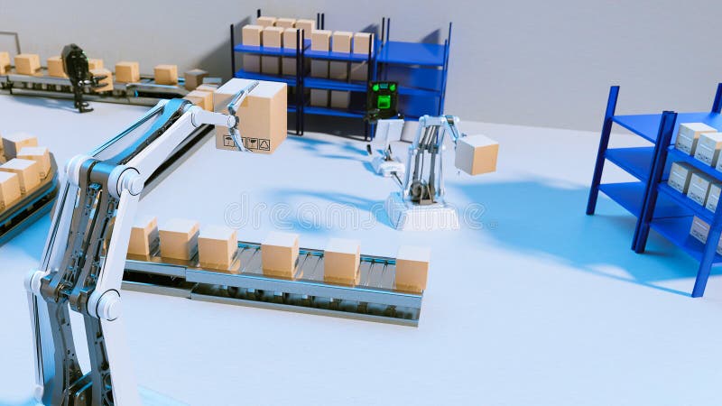 AI Robot Arm Object for Manufacturing Industry Technology Product ...