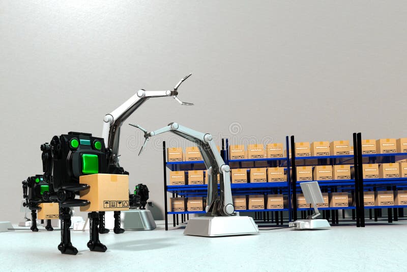 AI Robot Arm Object for Manufacturing Industry Technology Product ...