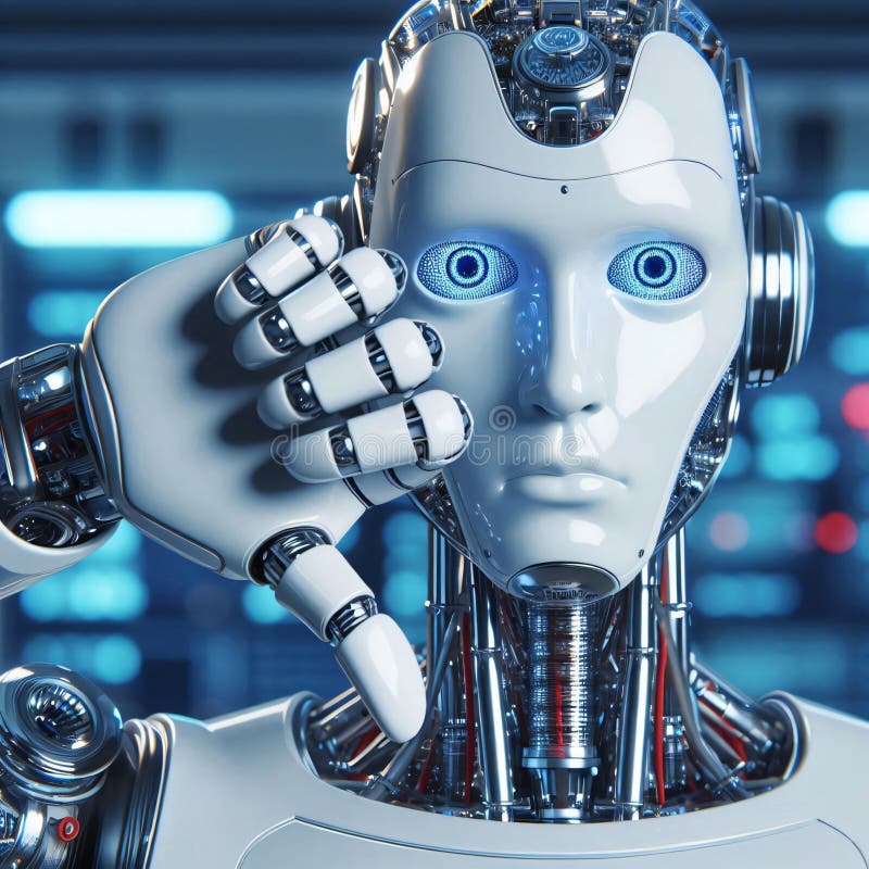 Ai Robot Artificial Intelligence Thumbs Down Dislike Negative ...