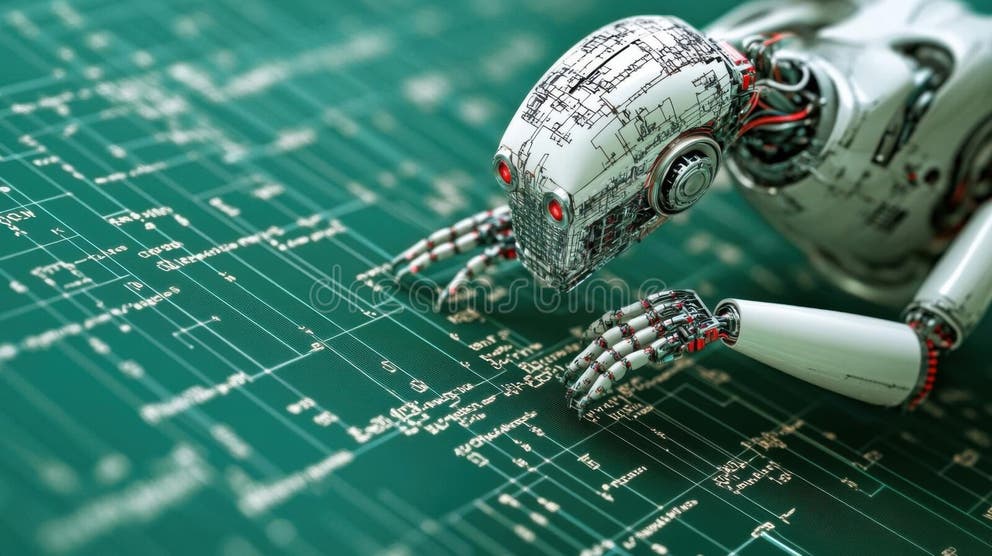 AI Robot: Automation & Circuit Design Stock Photo - Image of ...