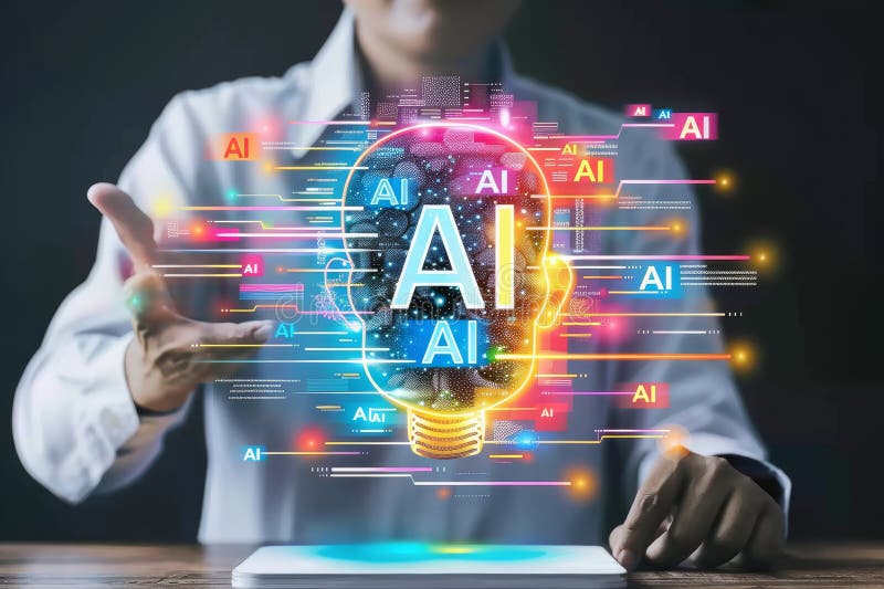 AI Robot in Control Room, Digital Art, Technology Innovation ...