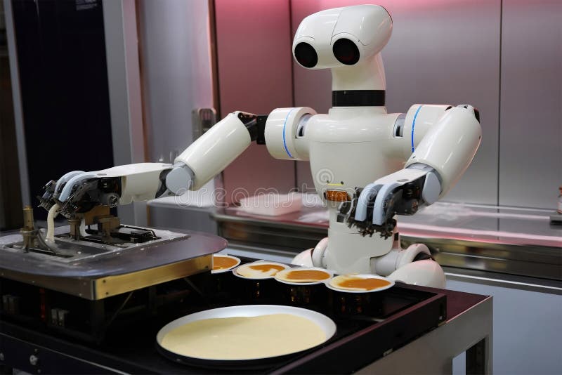 AI Robot Cooking Food at the Restaurant Kitchen. Generative AI Stock ... AI Robot Cooking Food at the Restaurant Kitchen. Generative AI Stock ...