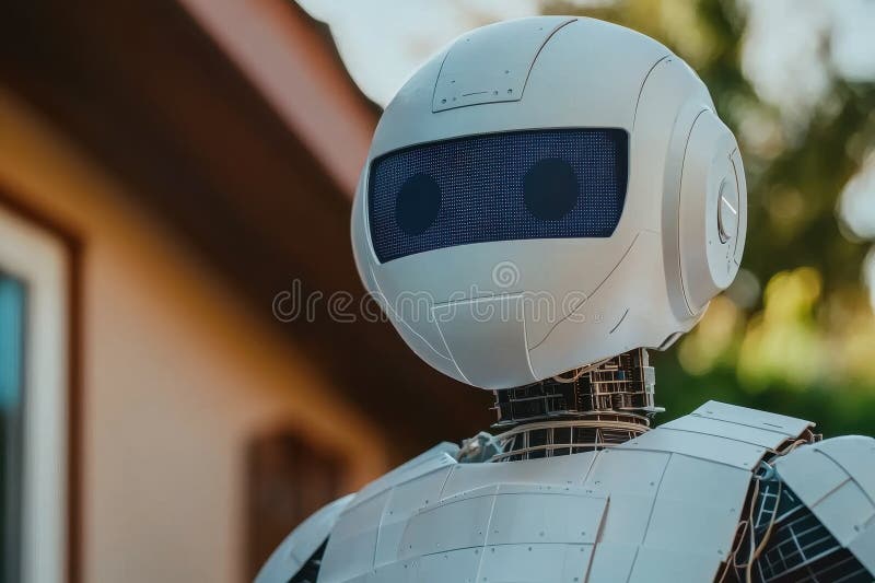 AI Robot in Eco-Friendly Factory with Zero Emissions Technology for ...