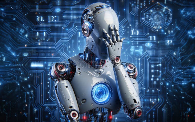 Ai Robot Gesture Facepalm Artificial Intelligence Frustration ...