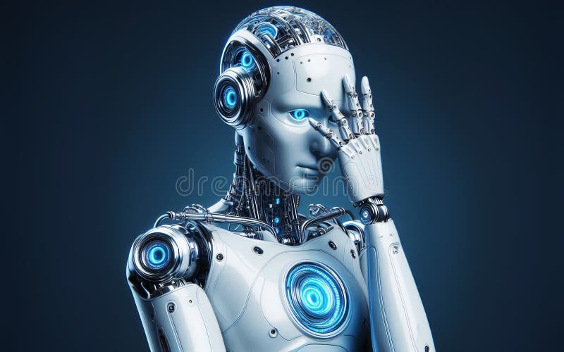 Ai Robot Artificial Intelligence Thumbs Down Dislike Negative ...
