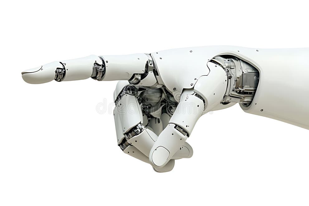 AI Robot Hand, Innovation in the Future. Stock Illustration ...