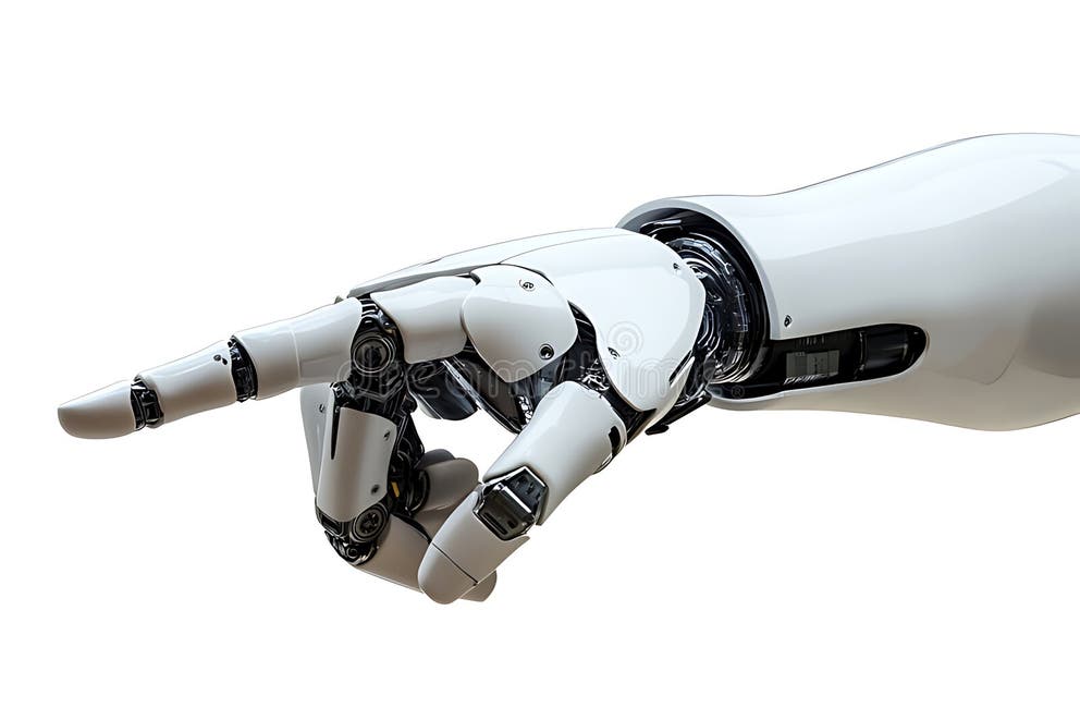 AI Robot Hand, Innovation in the Future. Stock Illustration ...