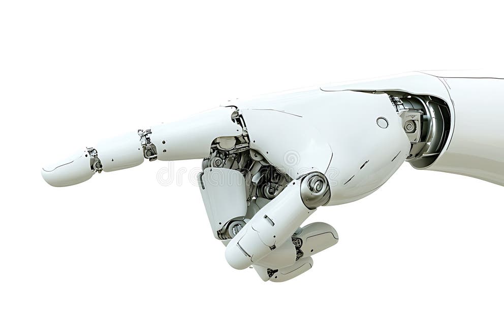 AI Robot Hand, Innovation in the Future. Stock Illustration ...