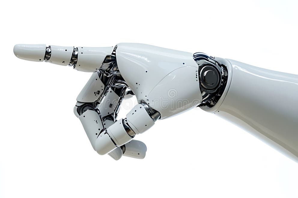 AI Robot Hand, Innovation in the Future. Stock Illustration ...