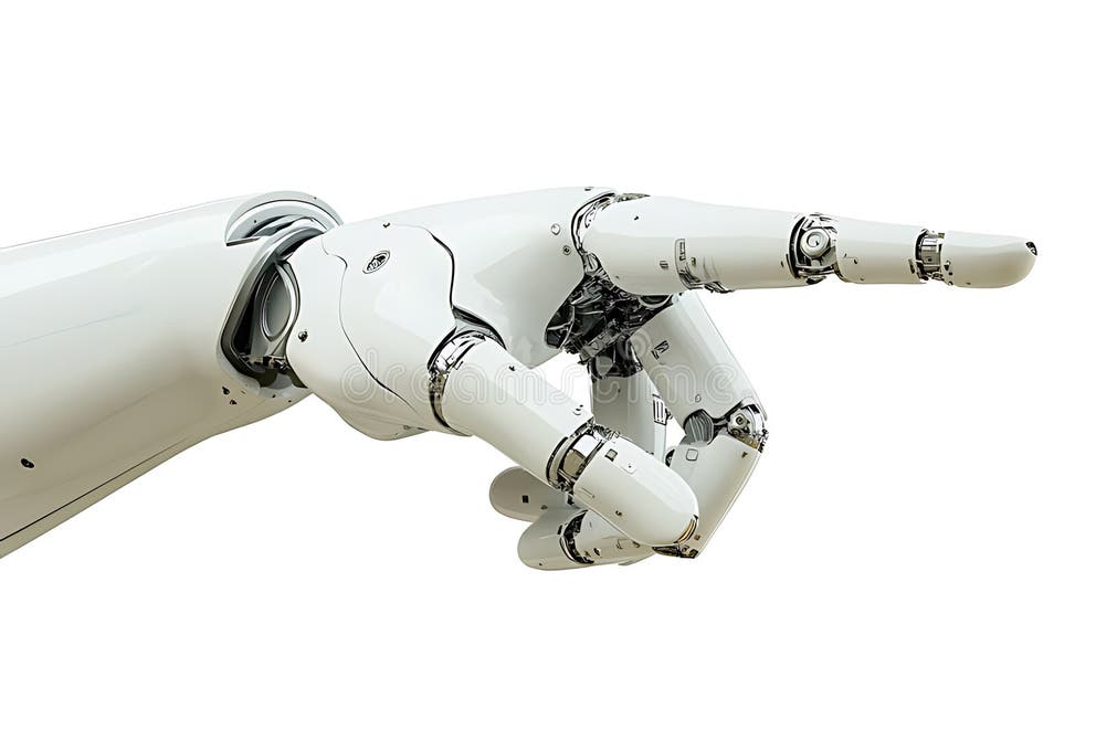 AI Robot Hand, Innovation in the Future. Stock Illustration ...