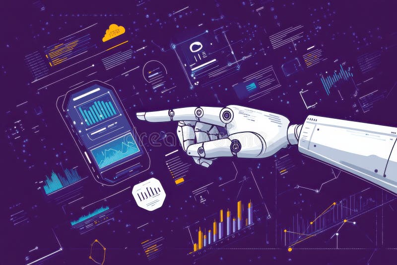 2,256 Robot Hand Interacting Futuristic Interface Stock Photos - Free & Royalty-Free Stock ...