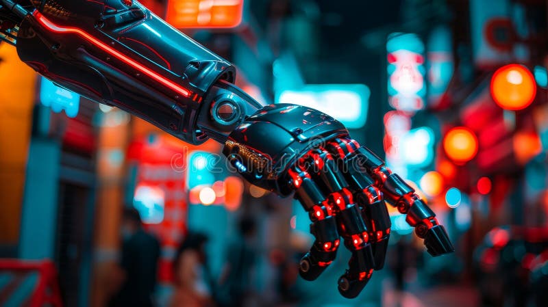 Ai Robot Hand Representing Cutting Edge Artificial Intelligence ...