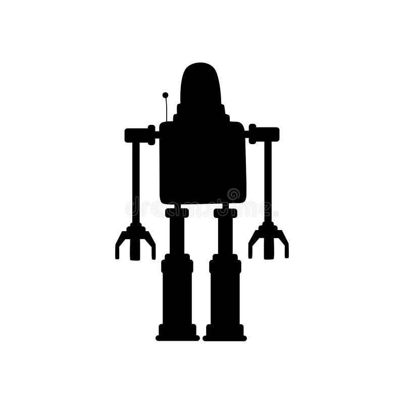 AI Robot Helper Assistant with Grab Hands Claws Stock Vector ...