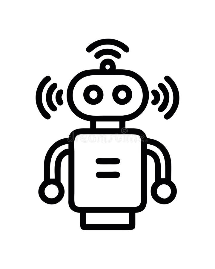 Fun Robot Machine Mascot Logo Design Stock Vector - Illustration of game, antenna: 187119219