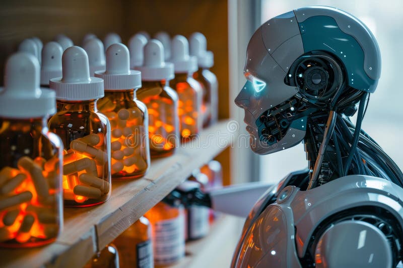 Ai Robot and Medicine Development Concept Stock Image - Image of ...