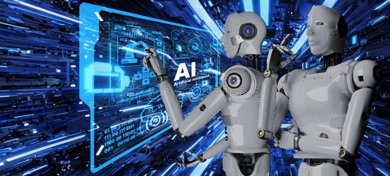 AI Robot Thinking Idea Brains Intelligence Computer Industrial ...