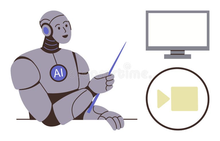 Artificial Intelligence Robot Play Stock Illustrations – 5,934 ...