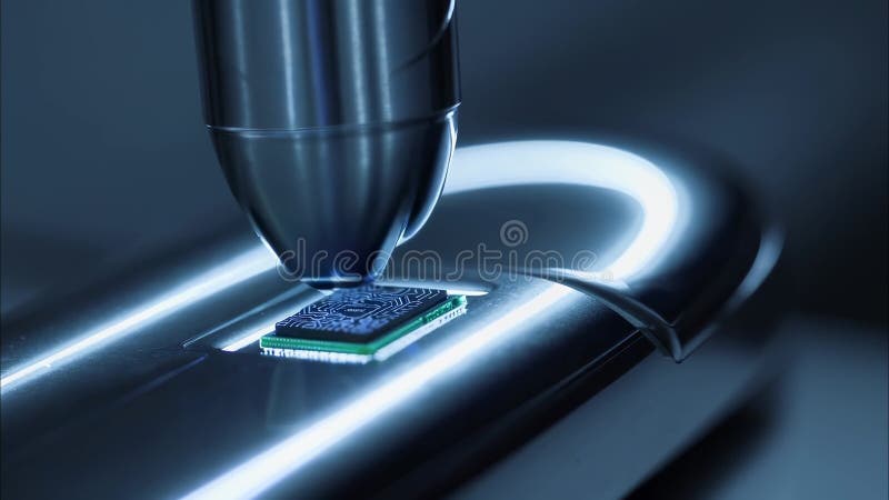 AI Robotic Arm Assembles Circuit Board Stock Footage - Video of ...