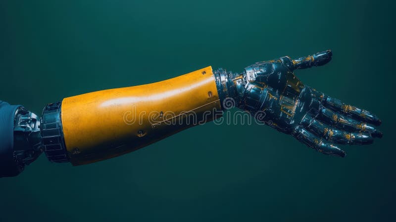 AI Robotic Hand Reaching Out Stock Illustration - Illustration of ...