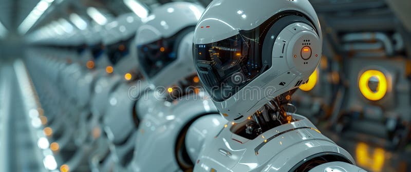 AI Robots in a Digital Workspace: the Future of Automation Stock ...