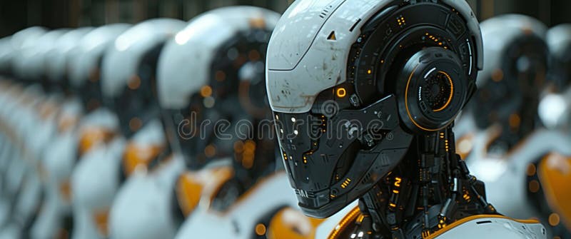 AI Robots in a Digital Workspace: the Future of Automation Stock ...