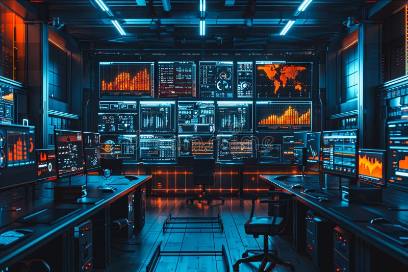 Ai Robots With Screens Displaying Real Time Data Analysis And Learning