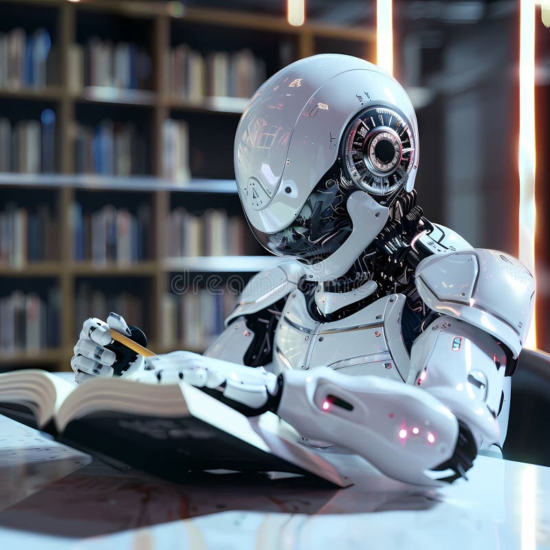 AI S Quest for Knowledge AI Generative Stock Image - Image of hightech ...