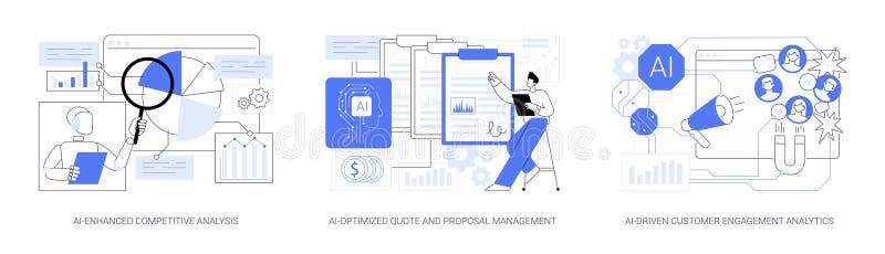 AI in Sales Management Abstract Concept Vector Illustrations. Stock ...