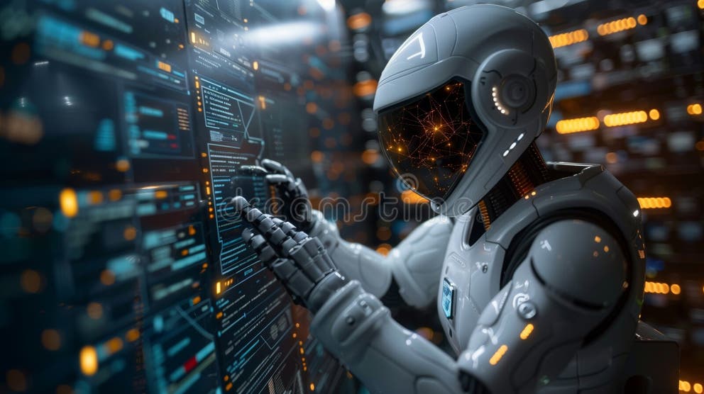 AI Scientist Training Model with New Experiment Stock Illustration ...