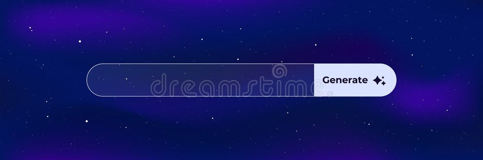 Ai Search Bar Design with Generate Button for Artificial Intelligence ...