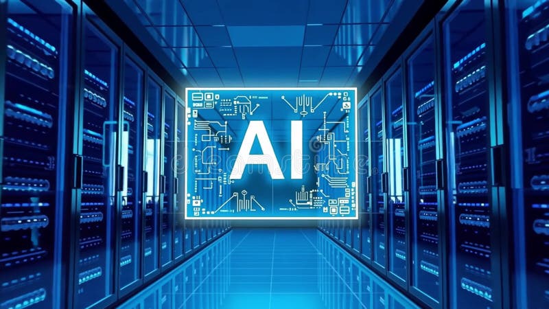 AI Intelligent Data Center, Internet of Things Data Center Stock Footage - Video of architecture ...