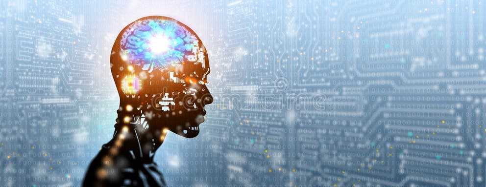 AI Singularity Concept. the Moment Artificial Intelligence Exceeds ...