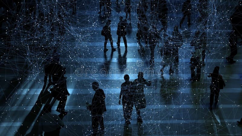 AI Software Collecting Data Information of People Walking on Public ...