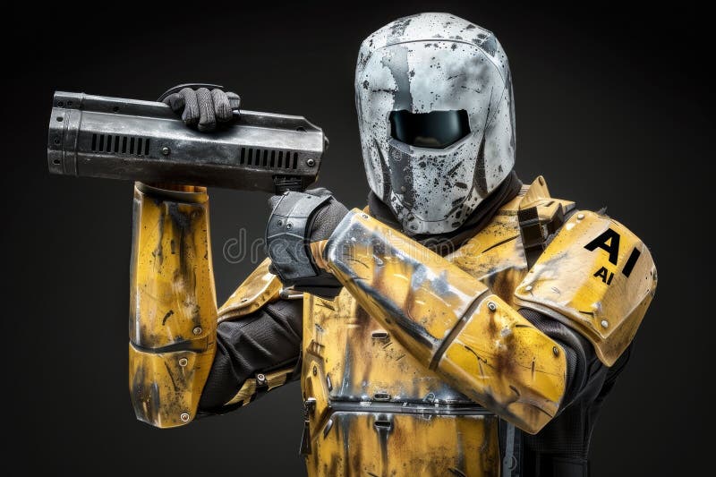 AI Soldier with Advanced Robotic Features and Futuristic Technology in ...