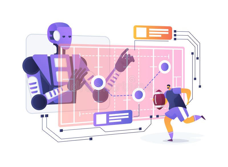 AI in Sports Analytics Abstract Concept Vector Illustration. Stock ...