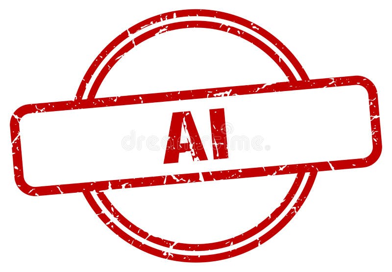 Ai Stamp. Ai Round Grunge Sign Stock Vector - Illustration of seal ...