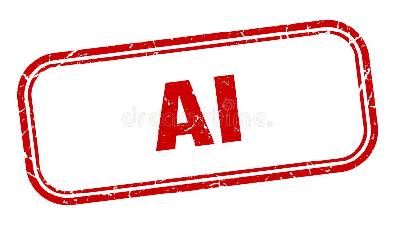 Ai Stamp. Ai Square Grunge Sign Stock Vector - Illustration of label ...