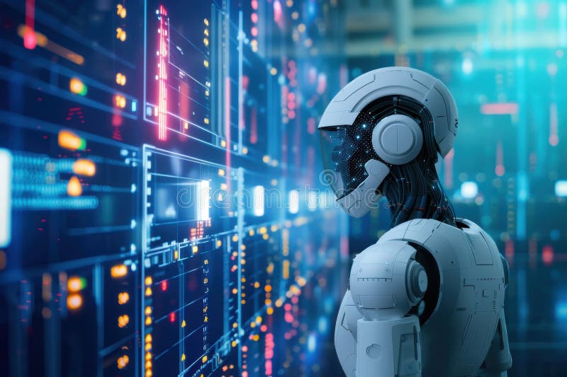 Ai Statistics and Analytics Background Copy Space Stock Photo - Image ...