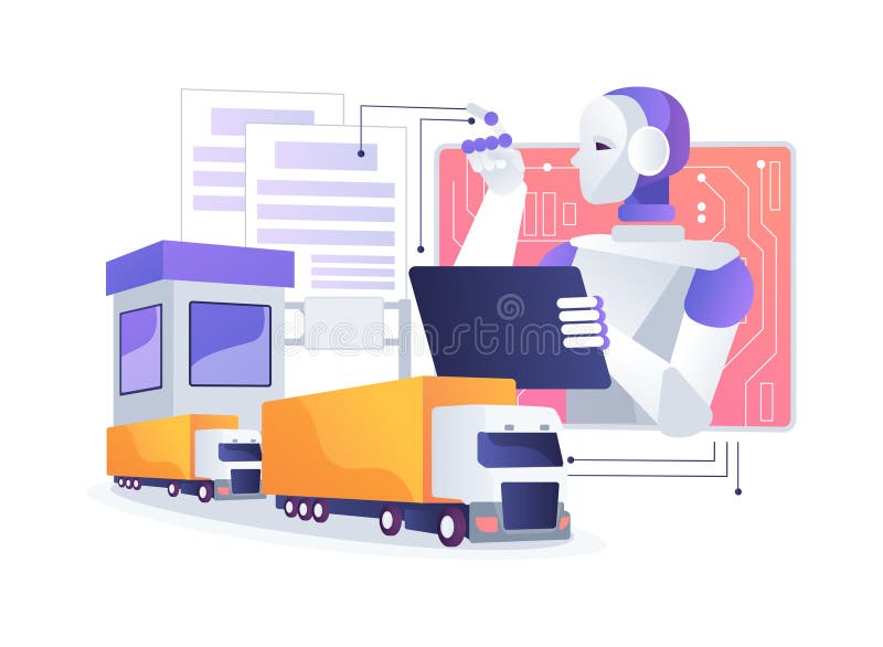 AI-Streamlined Customs and Trade Abstract Concept Vector Illustration ...