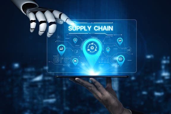 AI Streamlines Supply Chain Using Network Visualization Spline Stock ...
