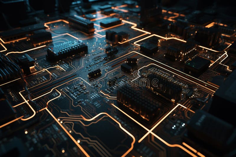 AI Supercomputer Chrome, Insane Level of Detail Throughout Circuitry by ...